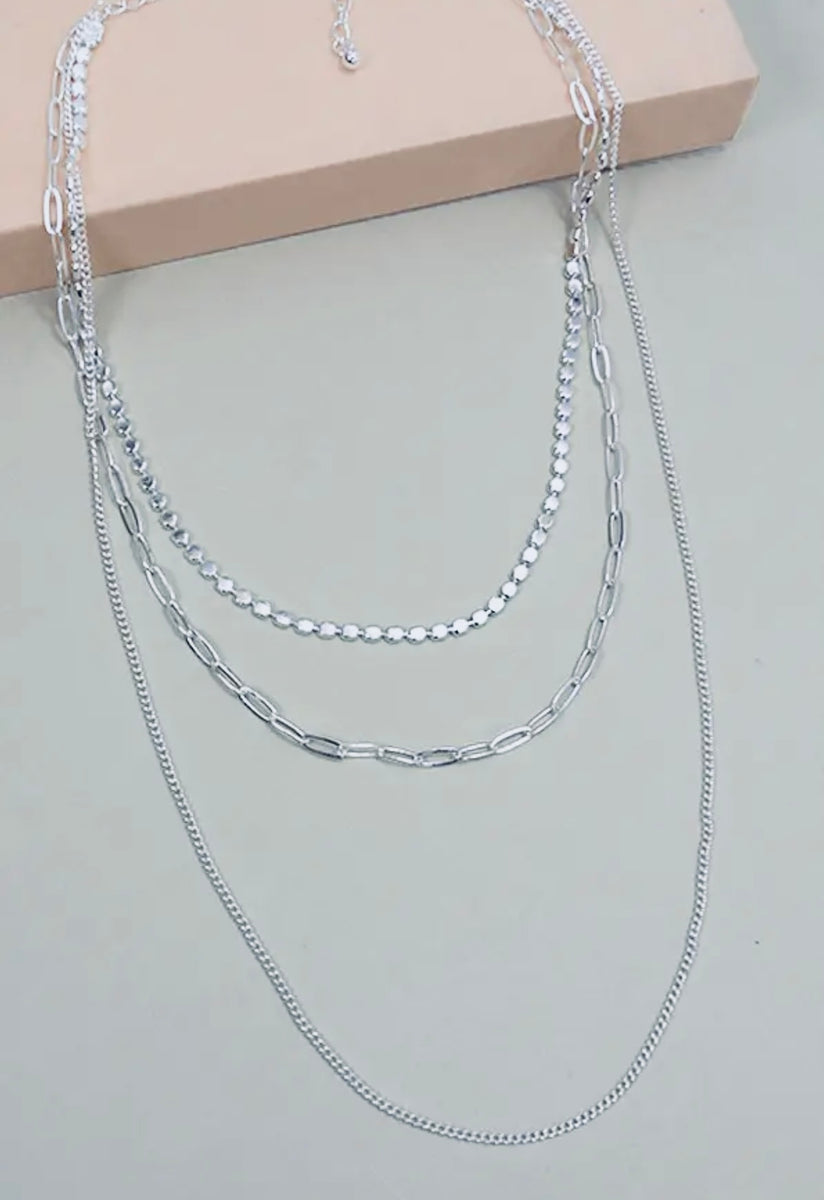 Multi Layer Chain Link Necklace