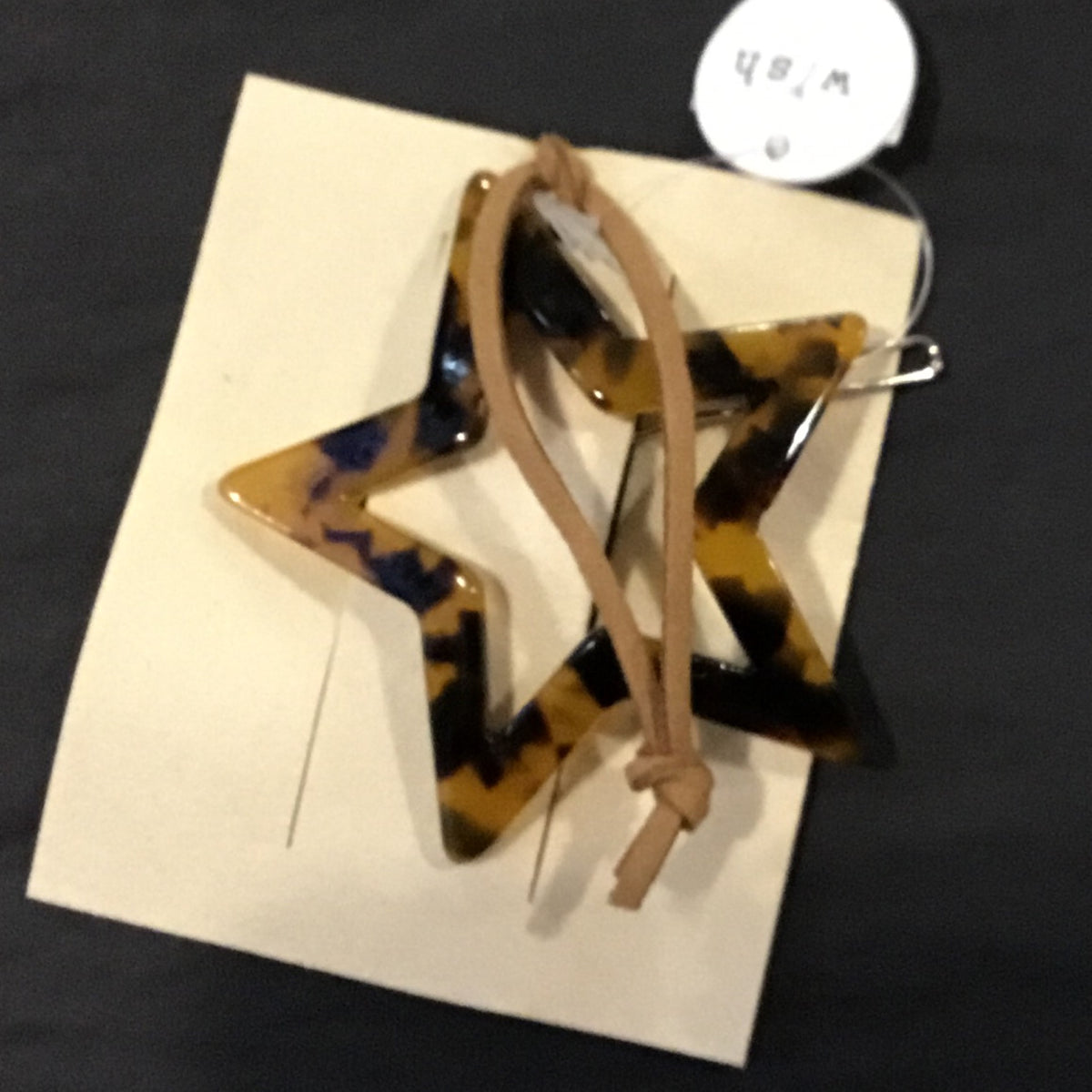 Tortoise Shell Star Barrette